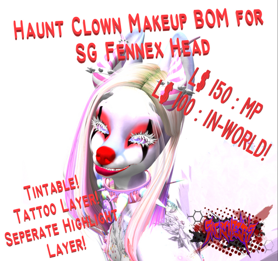 Second Life Marketplace - Snickers' Fennex Haunt Clown BOM