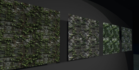 Second Life Marketplace - TGR - Stone - Ivy Walls Set A boxed