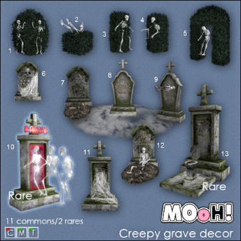 Second Life Marketplace - 13. MOoH! Creepy Grave Decor - Toilet grave ...
