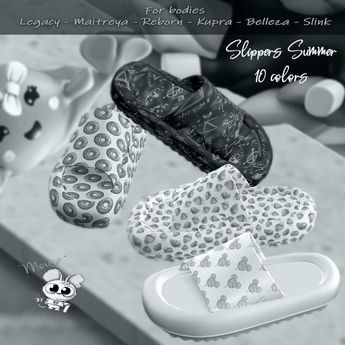 Second Life Marketplace - Mouse - Slippers Summer DEMO