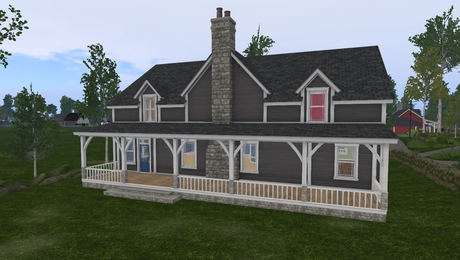 Second Life Marketplace - LH - Ranch - Stable View/Ridge porch rails MP2AP