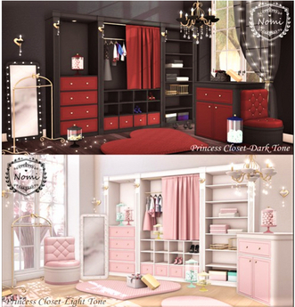 Second Life Marketplace - -Nomi-Princess Closet-Closet Dark-2 RARE