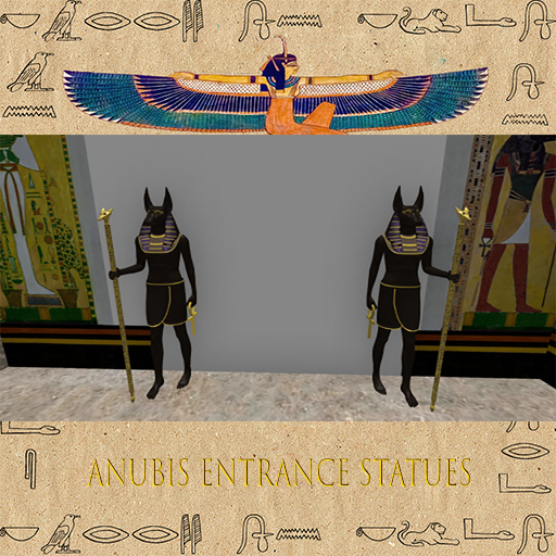 Second Life Marketplace - Ancient Egyptian Anubis Entrance Statue Set