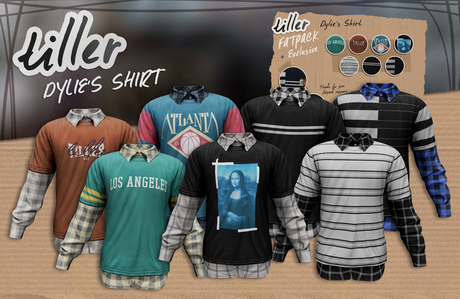 Second Life Marketplace - Tiller // Dylie's Shirt (FATPACK)