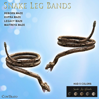 Second Life Marketplace - [ConTrato] Snake Leg Bands