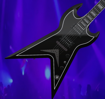 Second Life Marketplace - Dark Horse Dean SGV Black Gloss (Box)