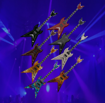 Second Life Marketplace - Dark Horse Dean SGV Snakeskin B&W (Box)