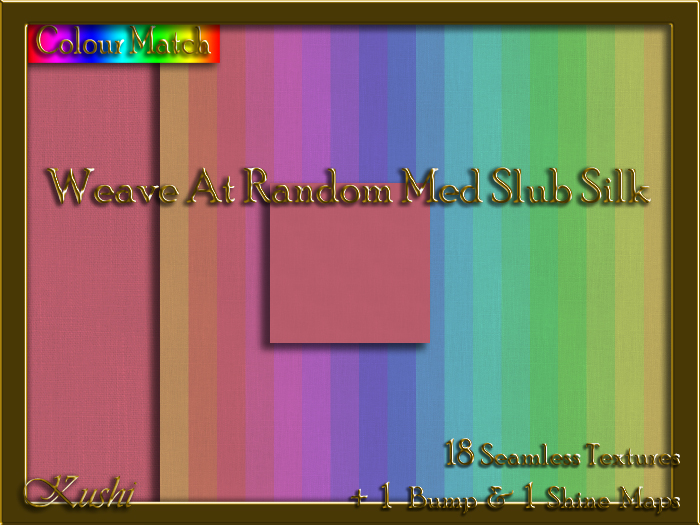 Second Life Marketplace - Weave At Random Med Slub Silk Solid Seamless ...