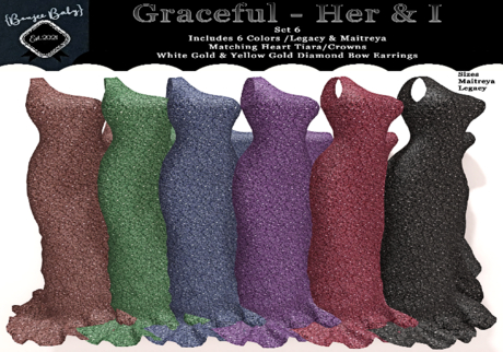 Second Life Marketplace - {Boujee}Graceful Her & I - Set 6 Sequence TD ...