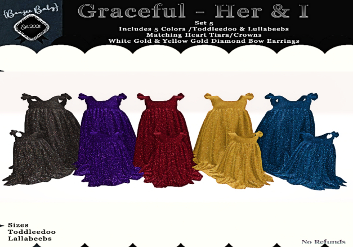 Second Life Marketplace - {Boujee}Graceful Her & I - Set 5 Sparkle TD ...