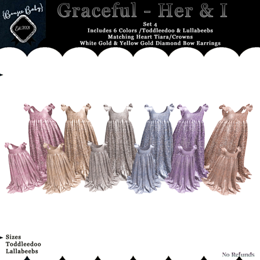 Second Life Marketplace - {Boujee}Graceful Her & I - Set 4 - Glitz TD ...