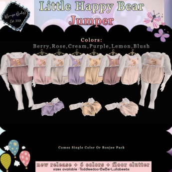 Second Life Marketplace - {Boujee Baby}Little Happy Bear Rose ...