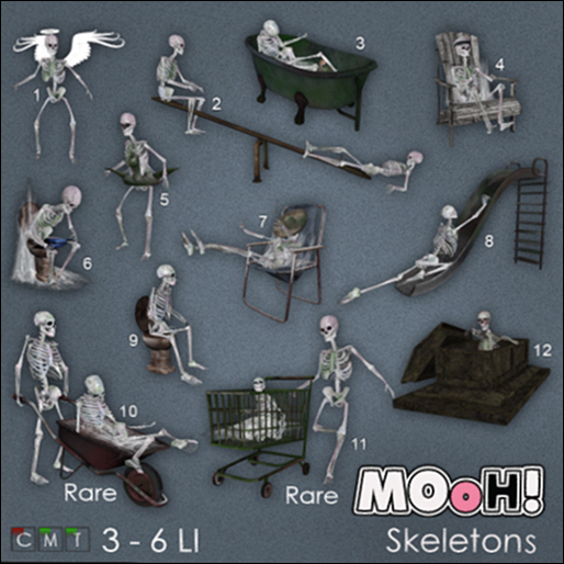 Second Life Marketplace - 1. MOoH! Skeleton Gacha - Angel skeleton 3L