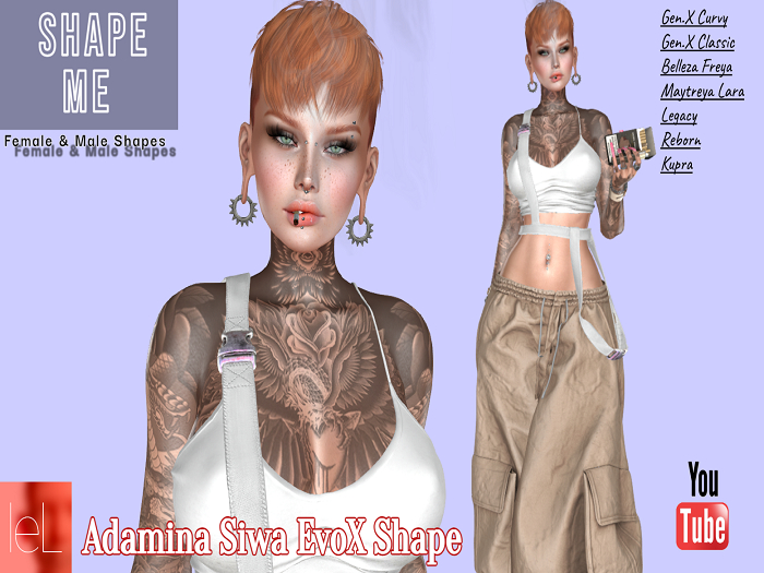 Second Life Marketplace - Shape Me - Adamina Siwa Head EvoX Shape