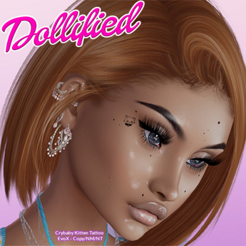 Second Life Marketplace - Dollified - Crybabby Kitten Tattoo