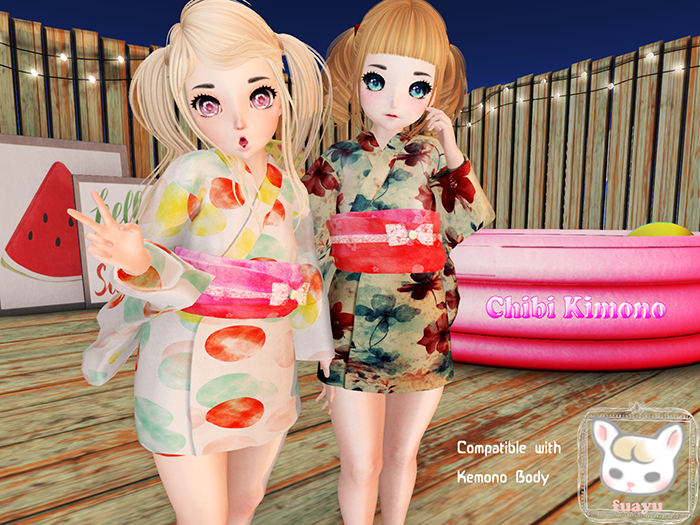 Second Life Marketplace - DEMO fuayu Chibi Kimono(kemono body)