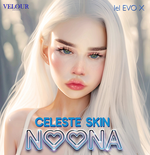 Second Life Marketplace - [::NOONA::] Celeste Skin (Lelutka Evo X)- Snow