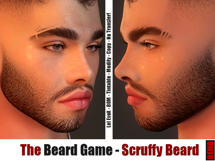 Second Life Marketplace - [The Beard Game] Scruffy Beard - DEMO [Lel ...