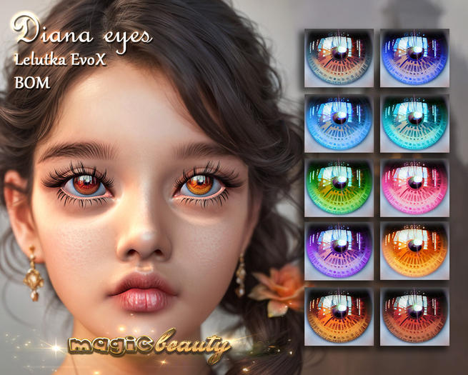 Second Life Marketplace - [Magic Beauty] Diana eyes (LeLutkaEVOX & BOM)