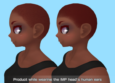Second Life Marketplace - 【VW】Tintable BoM Fuzzy Hairbases for the IMP Head