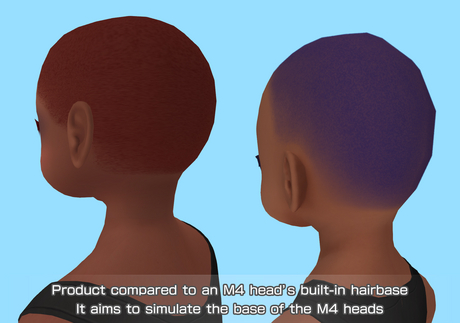 Second Life Marketplace - 【VW】Tintable BoM Fuzzy Hairbases for the IMP Head