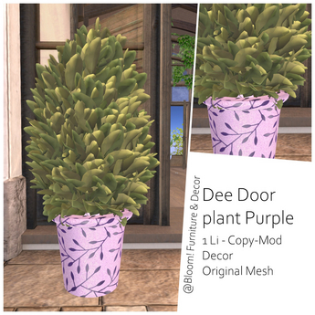 Second Life Marketplace - Door plant | Dee door plant Purple