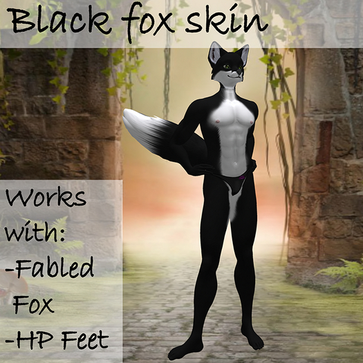 Second Life Marketplace - Black Male Skin Fabled Fox