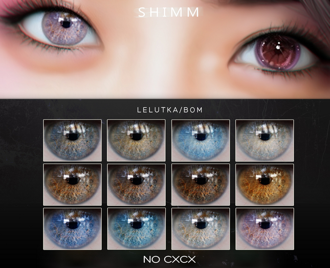 Second Life Marketplace - S H I M M / Lelutka Eyes Applier ~ BOM / CXCX ...