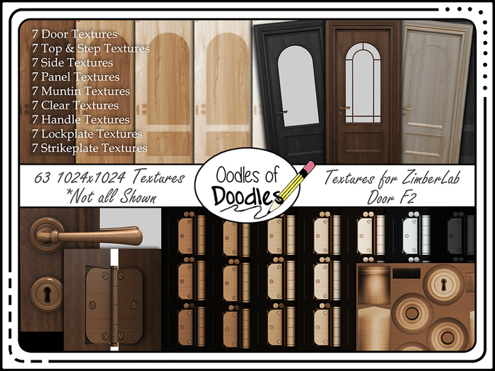 Second Life Marketplace - Oodles of Doodles - Textures for ZimberLab ...