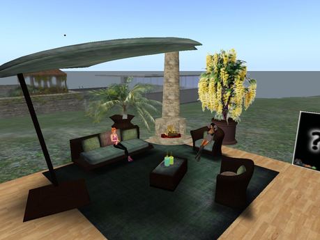 Second Life Marketplace - Low Prim Sculpted Outdoor Rattan Furniture ...