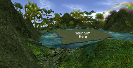 Second Life Marketplace - Sim Surround JUNGLE (full sim surround)