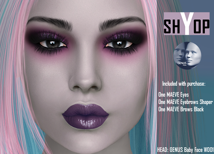 Second Life Marketplace - SYP- MAEVE Brows/Shaper/Eyes (GENUS)