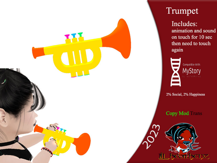 Second Life Marketplace - ~LH~Trumpet (My Story) (BOX)