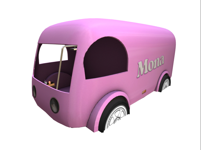 Second Life Marketplace - 01. MONAxPRISMA - PLASTIC VAN - PINK RARE