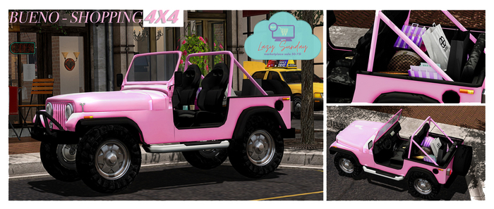Second Life Marketplace - BUENO- Pink Shopping 4x4