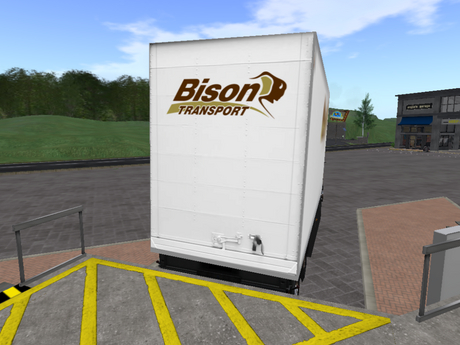 Second Life Marketplace - Bison truck cargo container back