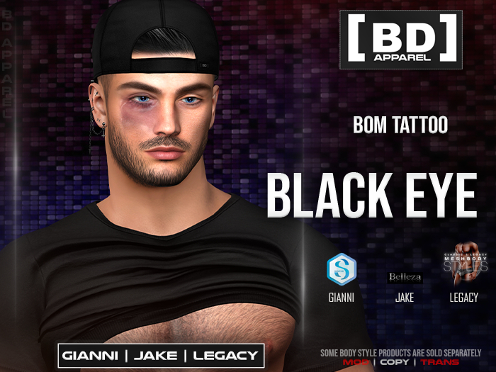 Second Life Marketplace - [BD] Black Eye (BOM)