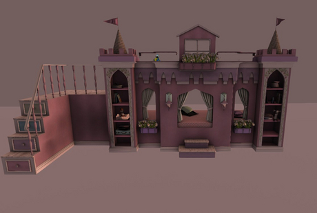 Second Life Marketplace - {SC} Royale Bedroom Gacha - Pink Bed RARE Updated