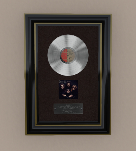 Second Life Marketplace - TKC - Queen II Platinum Album Display