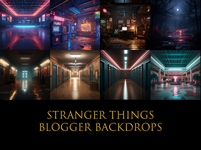 Second Life Marketplace - SATO - Stranger things backdrops full perm ...