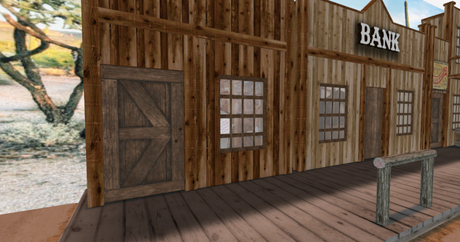Second Life Marketplace - [A] Wild West Street Backdrop