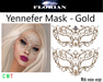 Second Life Marketplace - FLORIAN - Yennefer Mask - Gold - Bag