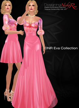 Second Life Marketplace - *DNR* Eva Gown & Dress Set in Pink