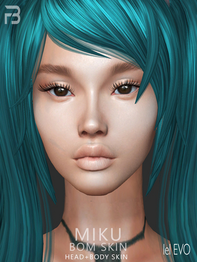 Second Life Marketplace - FBEAUTY - MIKU Skin - [ LeL Evo ] ALL SKINS