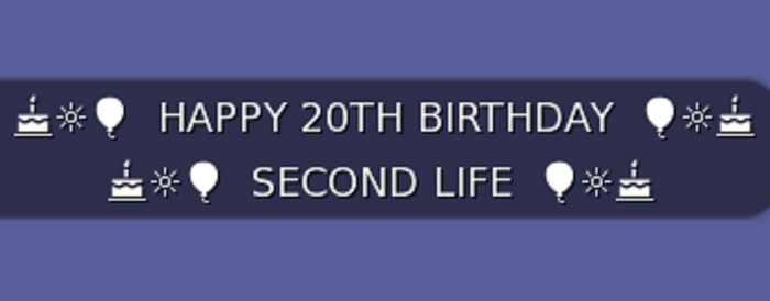 Second Life Marketplace - :: MG :: Happy 20th Birthday Second Life ...