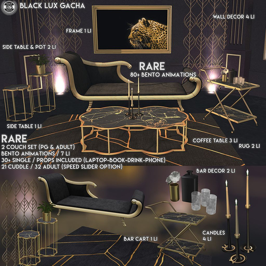 Second Life Marketplace - [Since1975] Black Lux - Frame