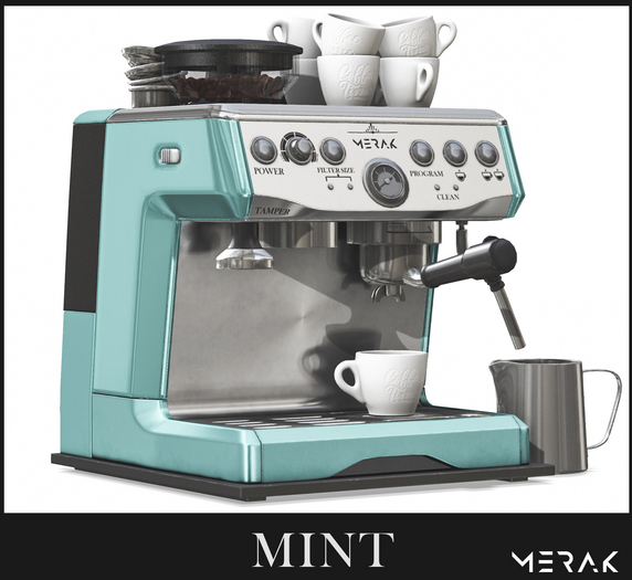 Second Life Marketplace - [Merak] - Espresso Machine Mint