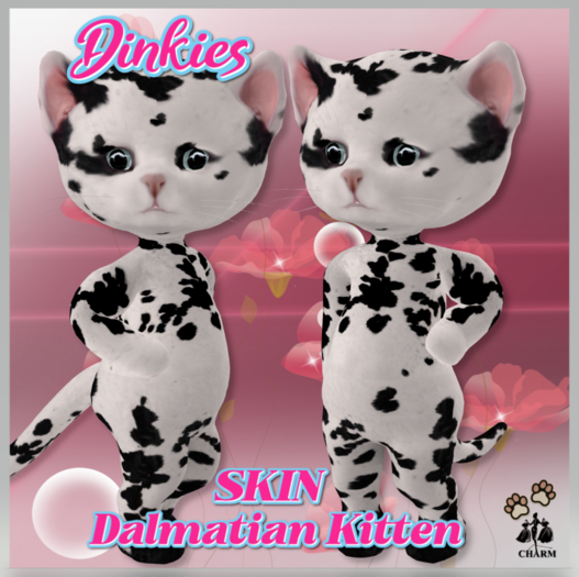Second Life Marketplace - !!!CHARM Dinkies SKIN dalmatian kitten
