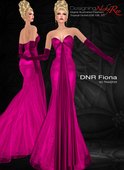 Second Life Marketplace - *DNR* Fiona Gown Set in Pink