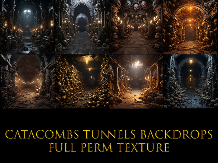 Second Life Marketplace - SATO - Catacombs Blogger backdrops Full perm ...